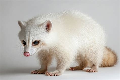Real Albino Raccoon Raccoon Wildlife Free Photo Rawpixel