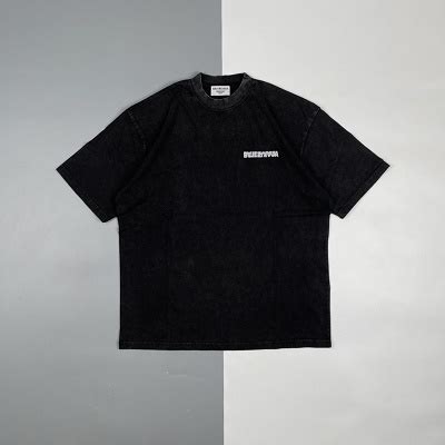 Balenciaga 巴黎世家 22ss 反转字母刺绣短袖 GDF档口 潮流干货