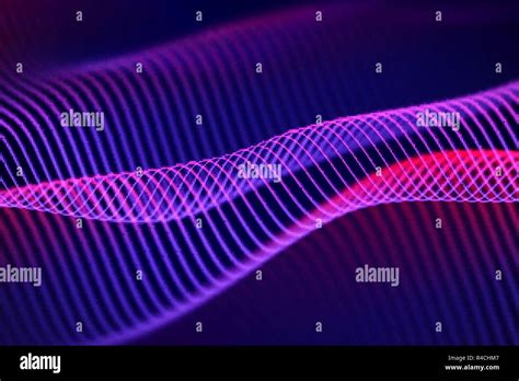 3d Sound Waves Big Data Abstract Visualization Stock Vector Image And Art Alamy
