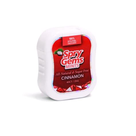 Mints Spry Gems Cinnamon Recipient Cu 40 Bucati Catenaro