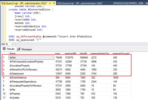 Wsus Db Tables Large Tables Microsoft Qanda