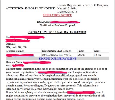 Domain Name Scams Is It Spam Or Do I Need To Renew My Domain Name