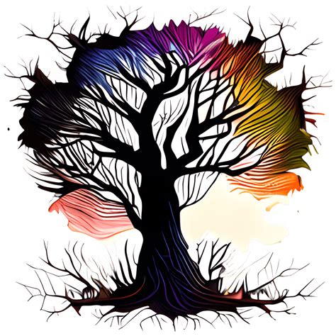 Haunting Tree Graphic Creative Fabrica