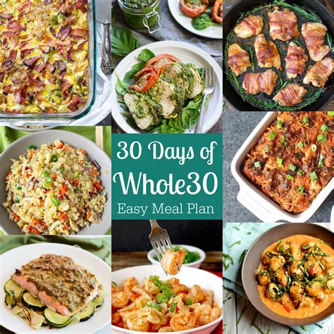 30 Days Of Whole30 {easy Meal Plan Recipes } Paleo Running Momma