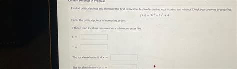 Solved Current Attempt in ProgressFind all critical points | Chegg.com