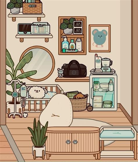 Тока бока детская комнота в бежевых нежных цветах в 2024 г