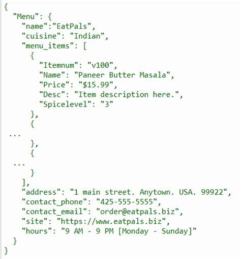How To Parse Json Data From A Restaurant Musings By Flyingsalmon