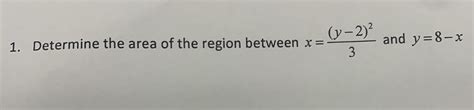 determine the area of the region between x y 2 23