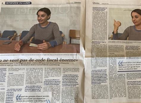 Fatima Chaouche Hallay On Linkedin In Anticipation Of The Publication