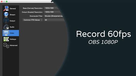 Obs Studio Recording Settings 720p 60fps Virtui