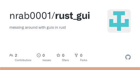 Github Nrab Rust Gui Messing Around With Guis In Rust