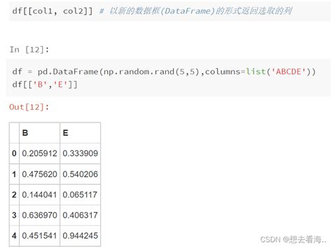 Pandas基础命令速查清单pandas指令合集 Csdn博客