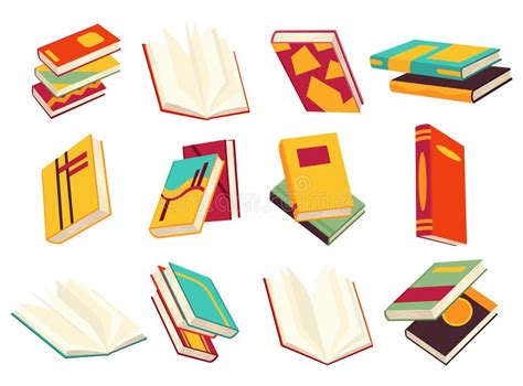 Vector Books Icon Set Learning Or Education Concept Different Design Of Books Or Notebooks