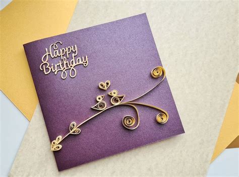 Ръчно изработена картичка за рожден ден