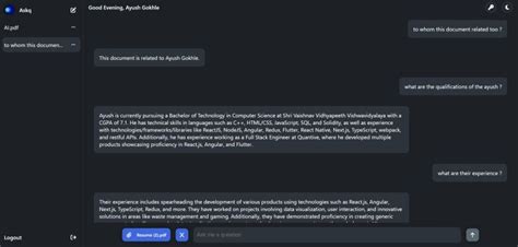 Ayush Gokhle On Linkedin Ai Openai Pinecone Nodejs Reactjs Saas