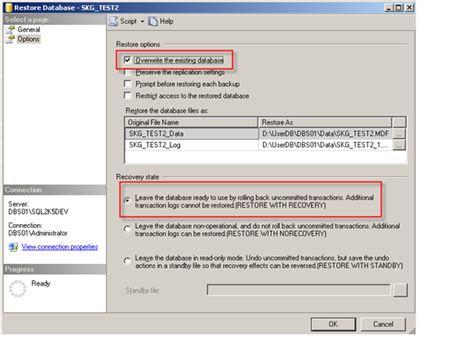 Restoration Of Database Using Sql Server 2005 Part Ii Sql Still Learning