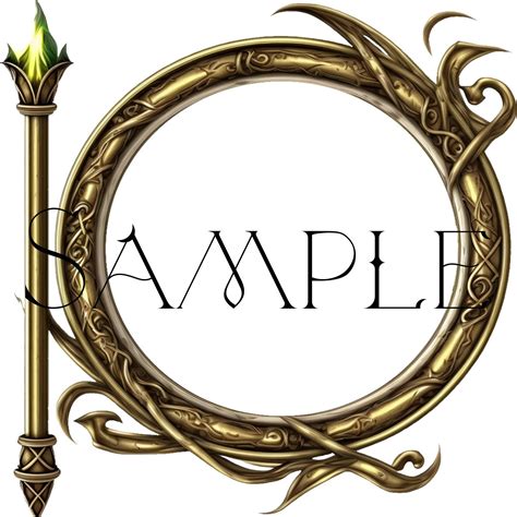 Wizard Staff V1 Token Frame Enhance Your Tabletop Rpg Experience