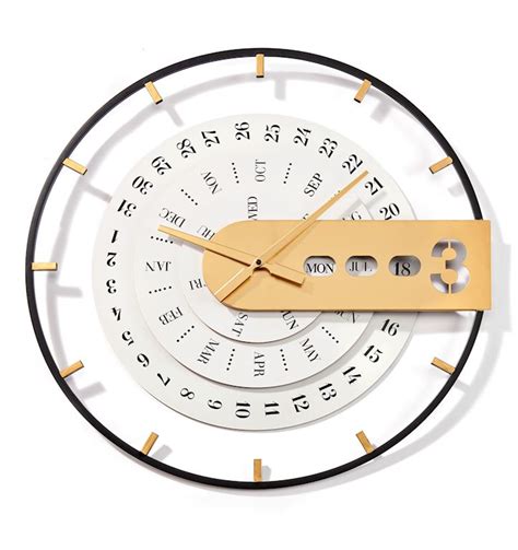 Wall Calendar Clock Amps Market Place