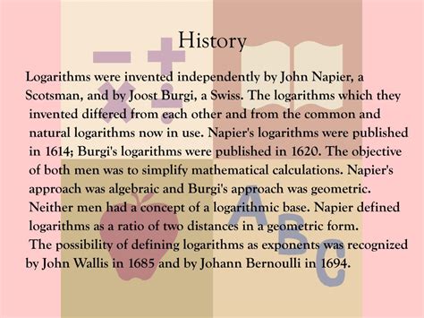 PPT Logarithmic Functions PowerPoint Presentation Free Download ID