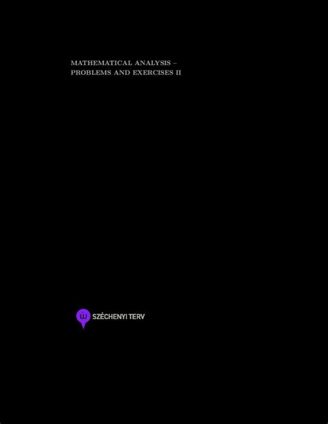 Pdf Mathematical Analysis Problems And Exercises Ii Dokumen Tips