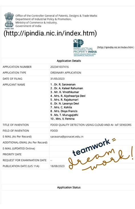 dr aiyshwariya devi r on linkedin patent patentprotection