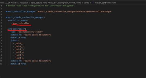 unable to execute motion plan in moveit 2 and ros2 controller manager
