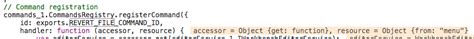 File Commands Have Wrong Arguments Eg Revert File · Issue 44895