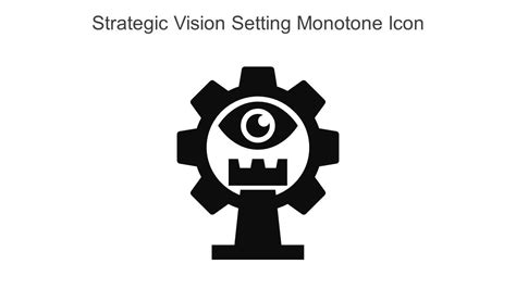 Strategic Vision Setting Monotone Icon In Powerpoint Pptx Png And Editable Eps Format Ppt Slide