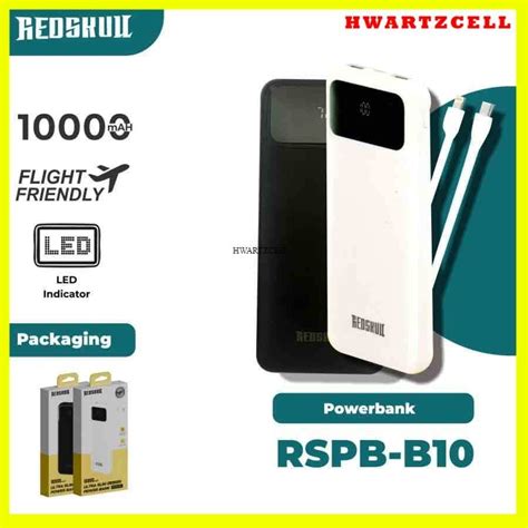 Jual [hwartz] Redskull Rspb B10 Power Bank 10000mah Ultra Slim Design Dual Input Output Type C