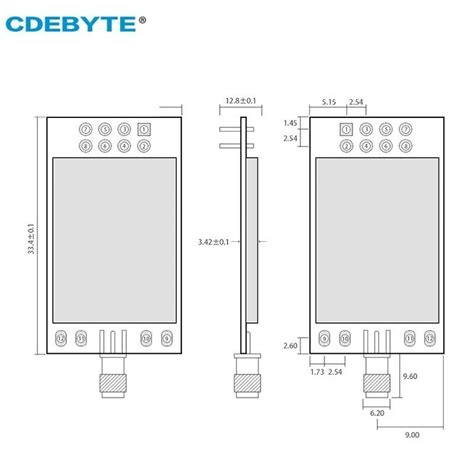 Wireless Module Cdebyte E01 2g4m27d Nrf24l01p 27dbm Nrf24l01 Pa Lna