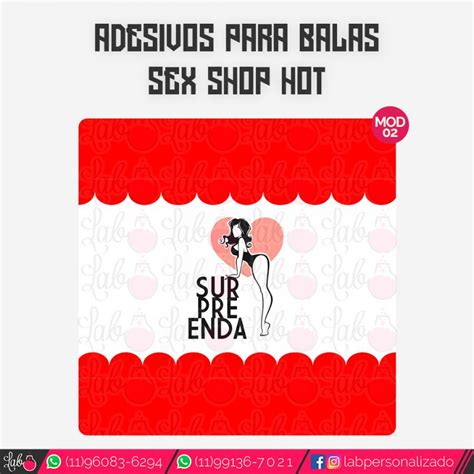 Adesivos Para Balas Sex Shop Hot Adesivo Couche 115 Grs Lab Personalizado