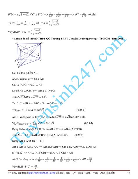 Chuyen de hinh hoc khong gian | PDF
