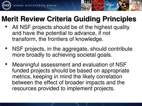 Ppt Nsf Merit Review Criteria Revision Background Powerpoint Presentation Id 2686114