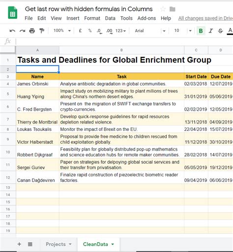 Google Apps Script Get The Last Row Of A Data Range When Other Columns Have Content Like Hidden