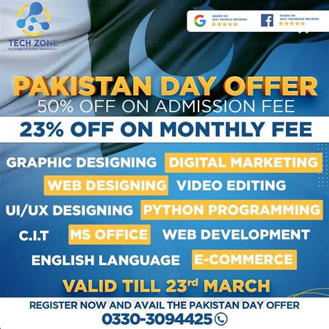 Techzone Pakistan Day Offer Celebrate The Spirit Of Pakistan With Techzone Learning To