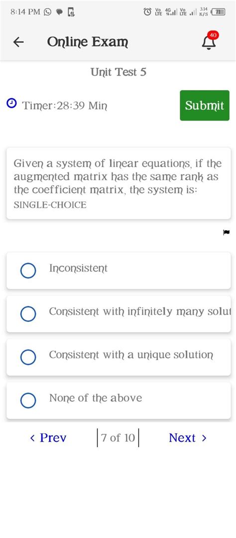 Given A System Of Linear Equations If The Augmented Matrix Has The Sam