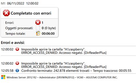 error access denied access is denied [dirreaderplus] on freefilesync