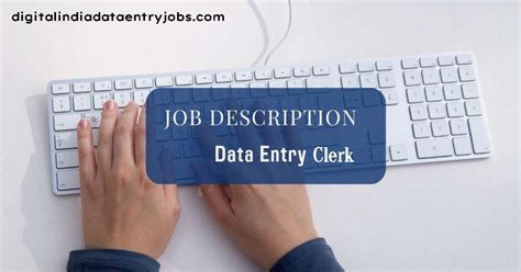 Data Entry Clerk Job Description Requirements Salary Roles