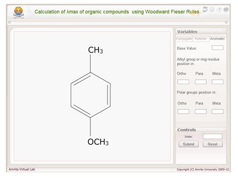 Solved Calculation Of Amax Of Organic Compounds Using Chegg