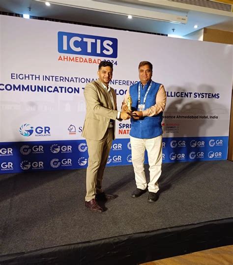 Prof Vijay Singh Rathore On Linkedin Ictis 2024 Ahmedabad