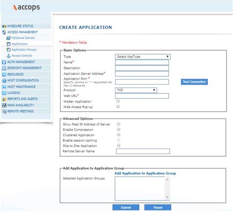 Applications Accops Hysecure 52 Knowledge Center