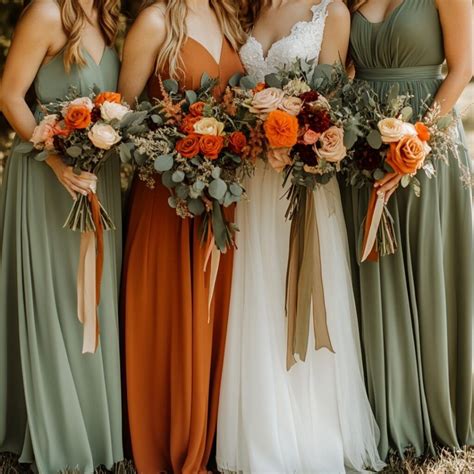 Sage Colored Bridesmaids Dresses