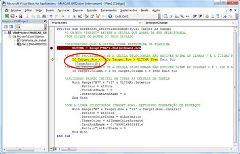 ExcelLine Office World Excel VBA Destacando Automaticamente A Linha Selecionada De Uma Tabela
