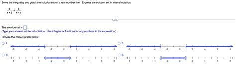 solved solve the inequality and graph the solution set on a