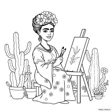 Frida Coloring Pages