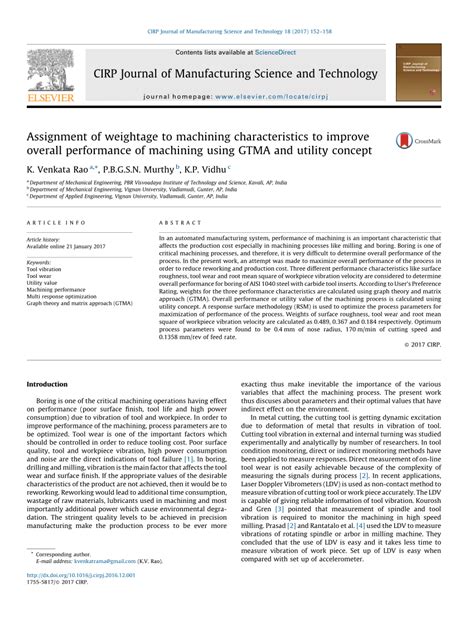 Pdf Taguchi Based Optimization Of Process Parameters In Orthogonal Turn Milling Of Astm B139