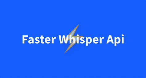 faster whisper api a hugging face space by ayaanzaveri