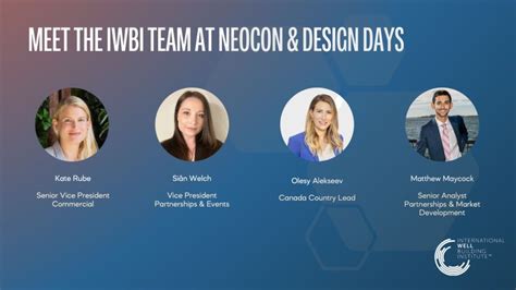 Happy To Share That Ill Be At Neocon2025 And Design Days With Several Of My Iwbi Colleagues In