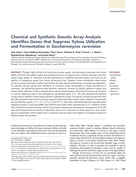 Pdf Chemical And Synthetic Genetic Array Analysis Identifies Genes Pdf Chemical And Synthetic Genetic Array Analysis Identifies Genes