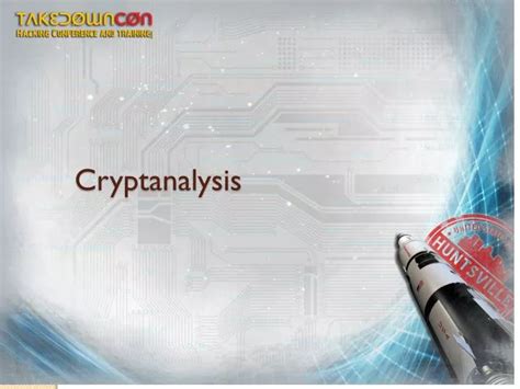 Ppt Cryptanalysis Powerpoint Presentation Free Download Id3674411
